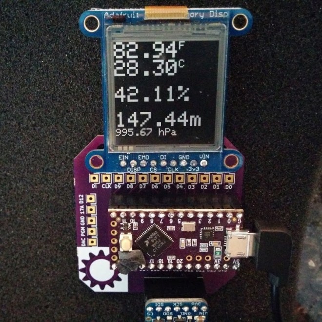 SHARP Memory LCD and Teensy – OSH Park