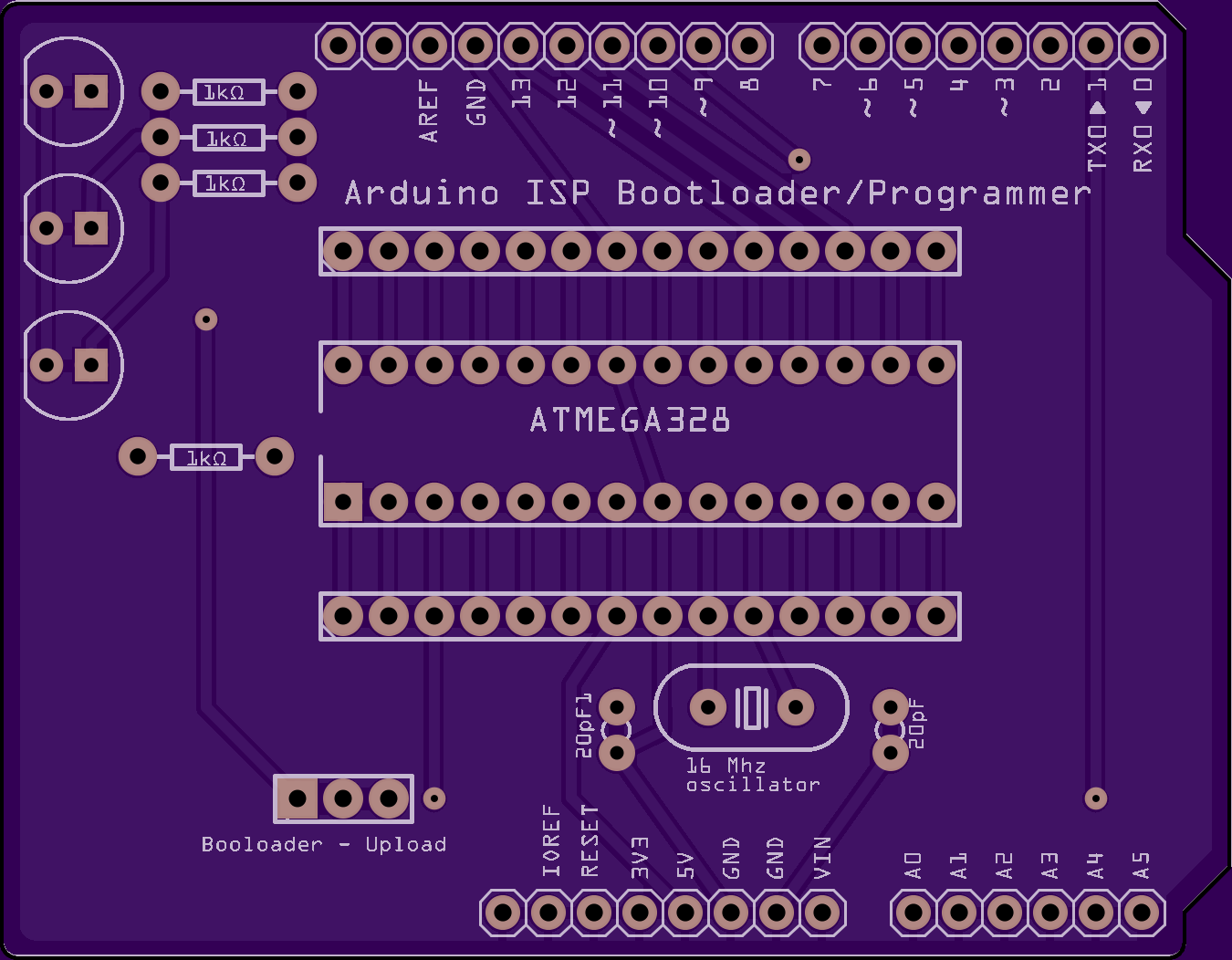 Building an ATmega328 uploader – OSH Park