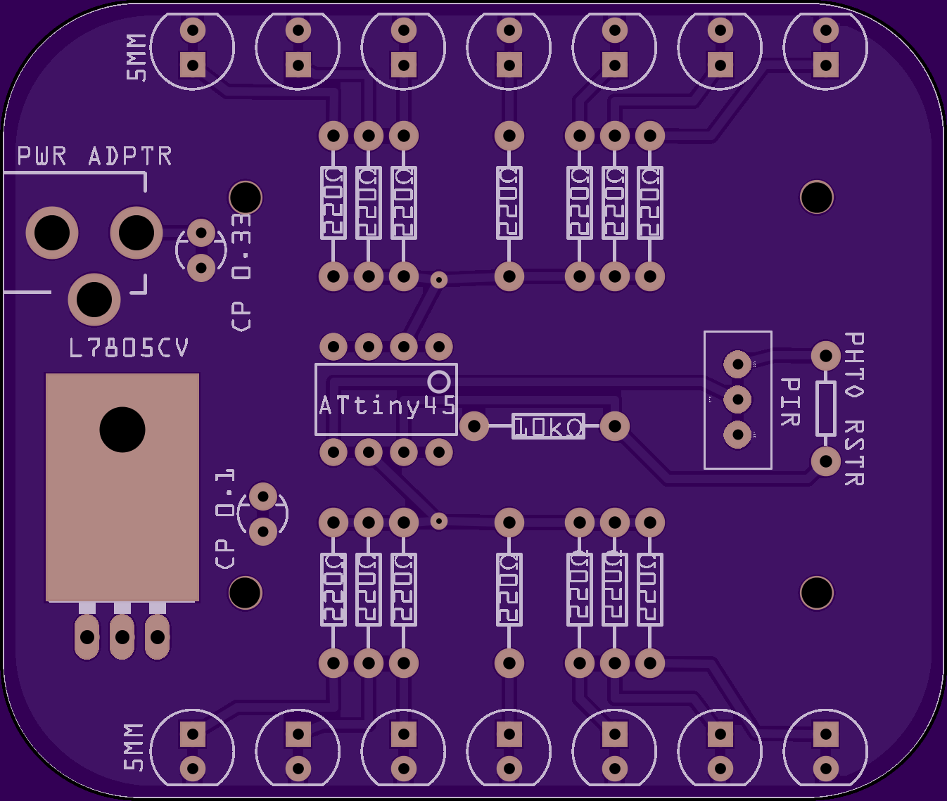 ATtiny45 motion sensing night light – OSH Park