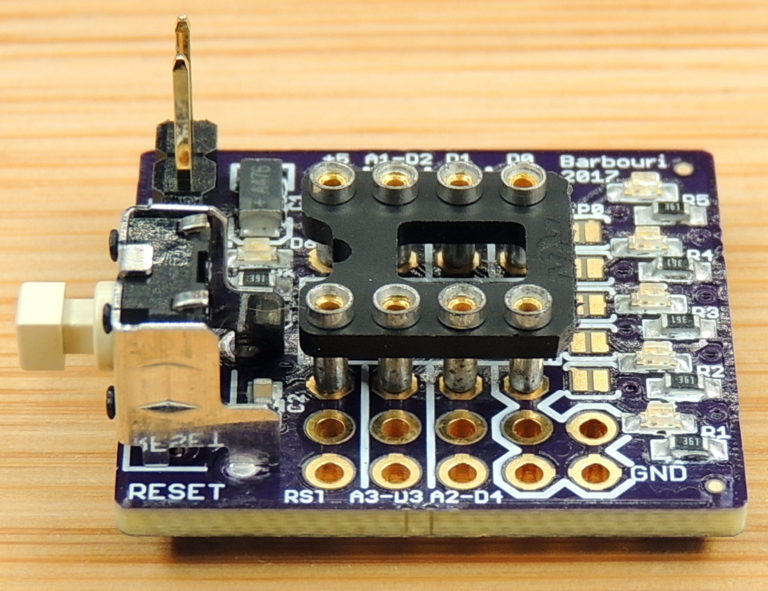 ATtiny85 breakout with selectable LEDs – OSH Park