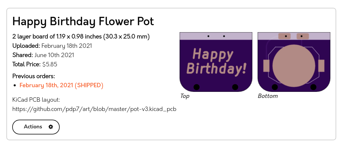 Flexible PCB flower 🌼 – OSH Park