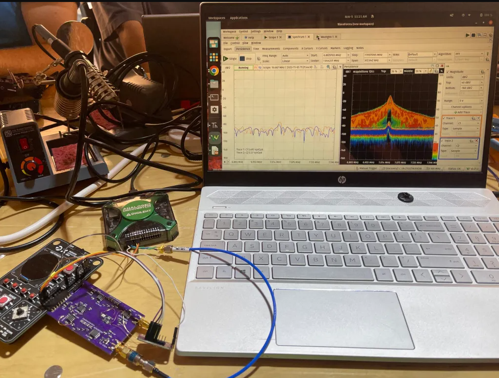 RF Frontend for the Supercon 2023 Vector Scope Badge – OSH Park